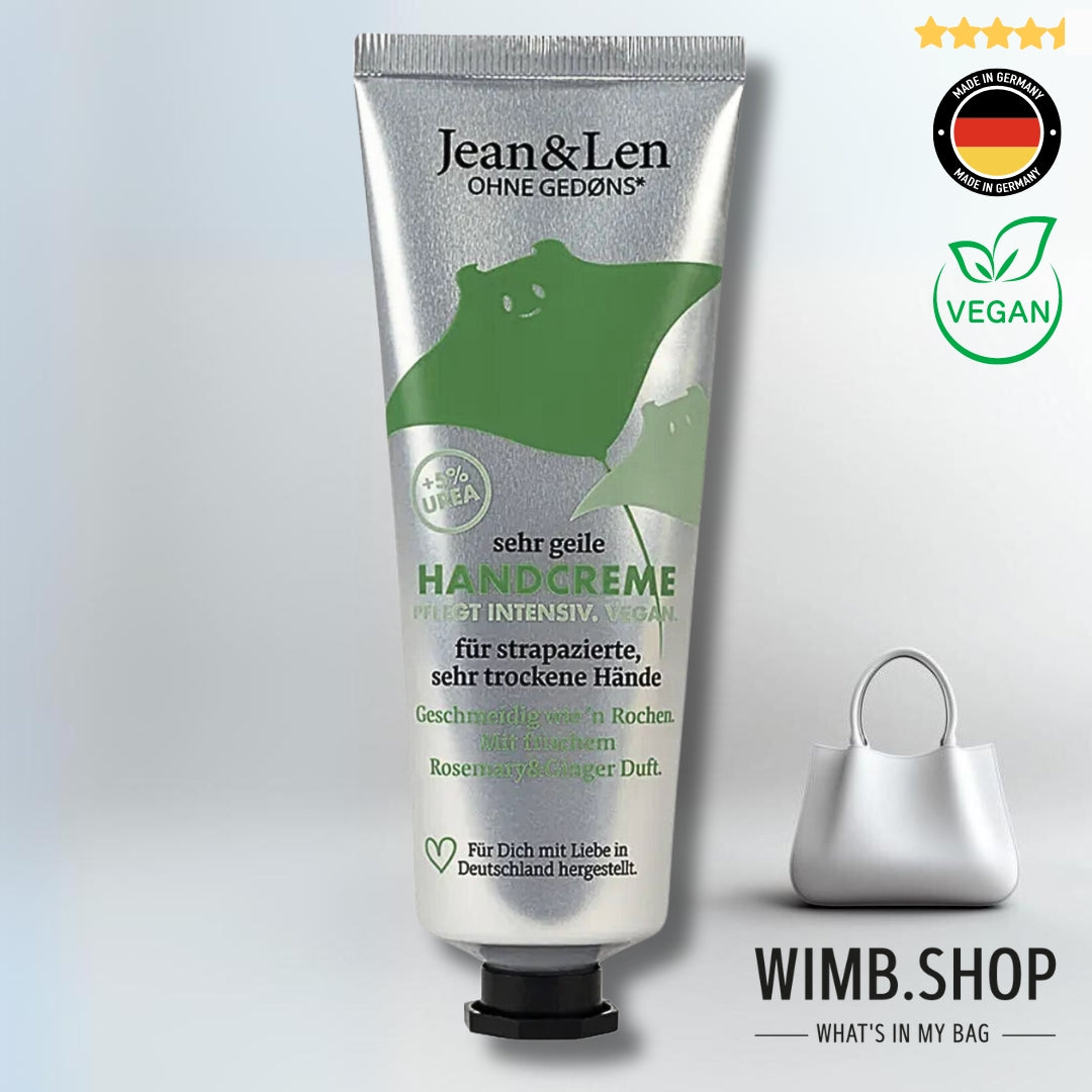 Jean&Len Sehr Geile Handcreme Rosemary Ginger Urea – Intensivpflege fü ...